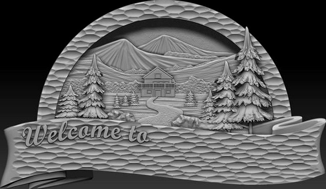 3d STL model for CNC Home welcome