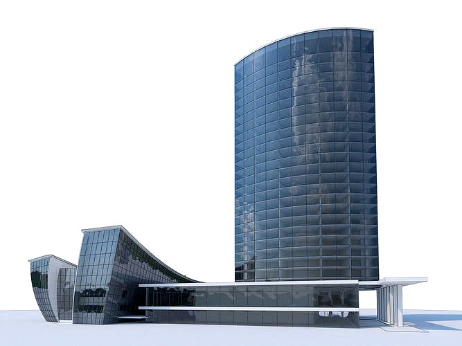 High-rise Office Building 03 3d model
