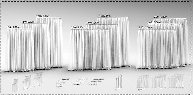 Set Curtain Revit High Quality 3D models