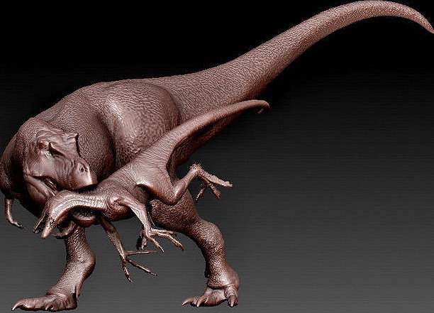 TRex vs Raptor | 3D model