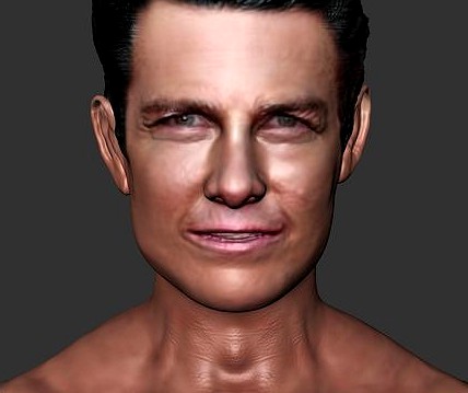 Tom cruise realistic head actor 3D print | 3D model