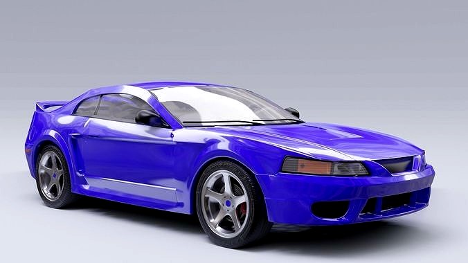 Mustang Cobra model in Blender 3D