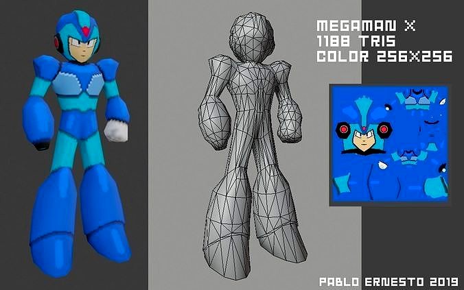 Megaman X - Nintendo 64 Style 3d model