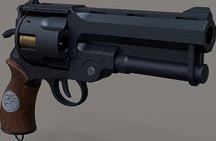 Samaritan Revolver from the movie Hellboy 2004 3d model