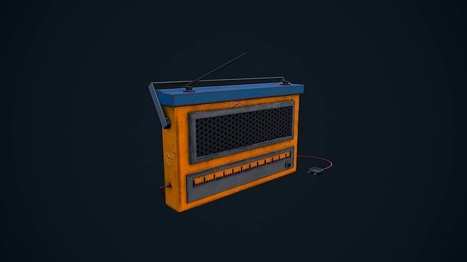 Stylized Radio 3d model