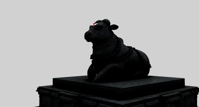 nandi statue 3d model