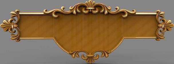 Name plate 3d stl models for artcam and aspire Programmes