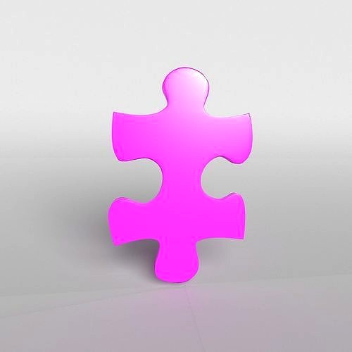 Jigsaw Symbol v1 007 3d model