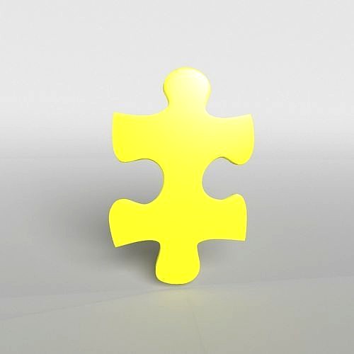 Jigsaw Symbol v1 004 3d model