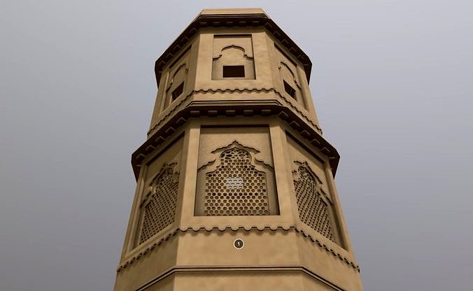 Amber Fort Tower 3D Model