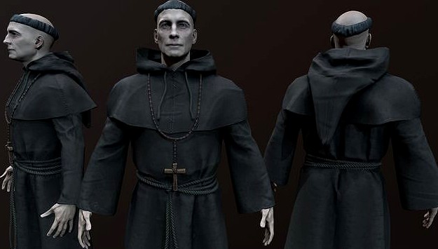 Monk 3d model