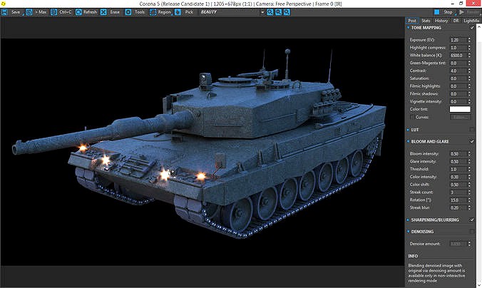 Leopard Tank 3d model