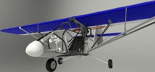 Aerolite 103 Ultra Light Aircraft 3d model