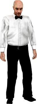 Referee Boxing Animated 3d model