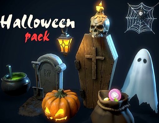 Halloween pack 3d model