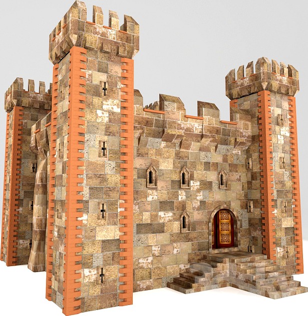 stronghold castle 3d model