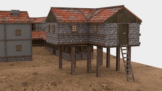 Medieval Town Kit 3d model