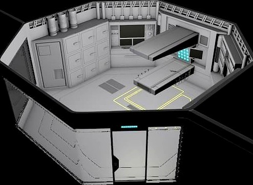 Alien Isolation Medbay Concept Art 3d model