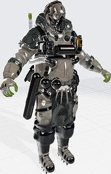 Caustic legendary Apex Legends Character 3d model