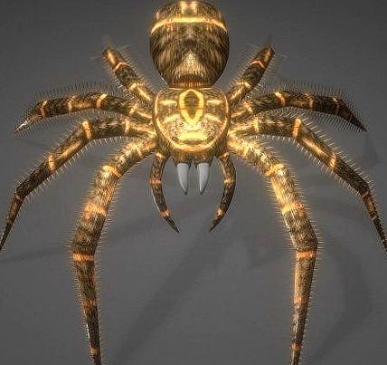 Spider Animated And Game-Ready 3D model