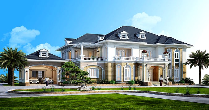 3D model villa