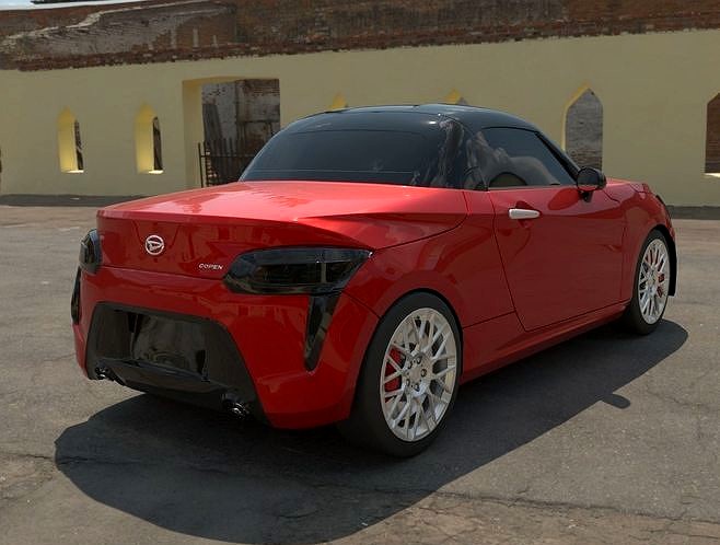 daihatsu copen robe 3d model