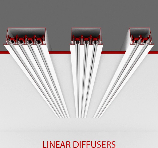 Linear Diffusers 3d model