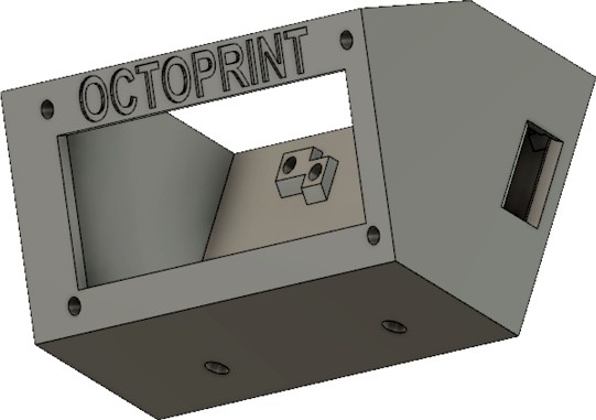 2020 frame mount for Raspberry Pi Zero W + LCD 2x16 + LM2596 Buck ...