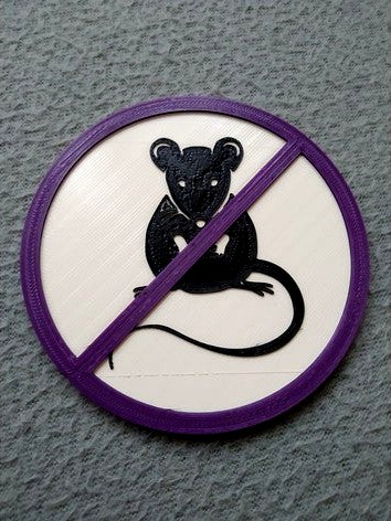 Sign - no mouse 3d model