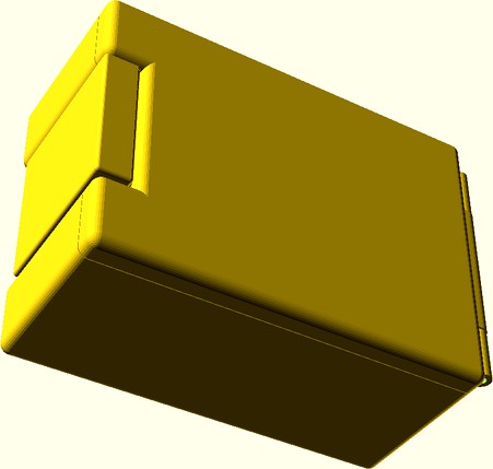 Customizable box with latch 3d model