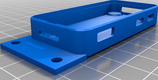 Raspberry pi zero case for ender 3 with holes 3d model