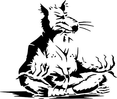 Master Splinter stencil 3d model