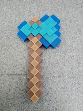 minecraft hacha 3d model