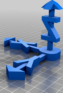 Coordinate system 3d model