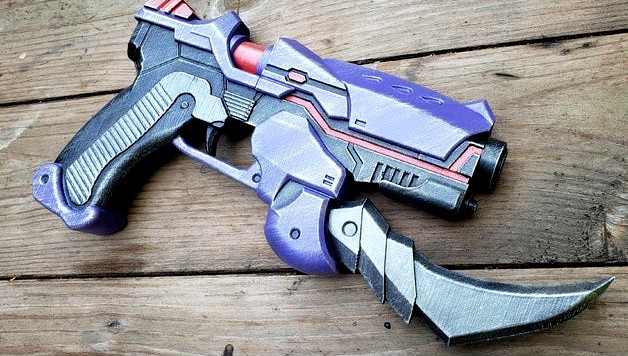 Star Fox Wolf Blaster (Smash Ultimate) 3d model