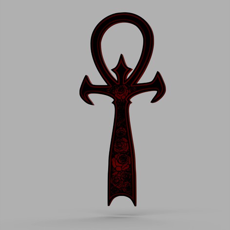 The World of Darkness: Vampire The Masquerade Cross Ankh Logo 3d model