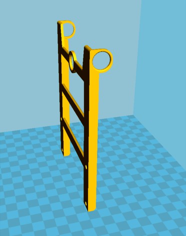 Eleksmaker A3 pro - cable guidance brackets and belt tension 3d model