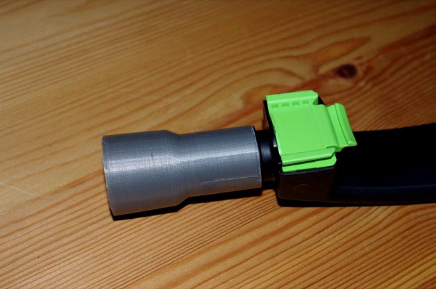 Parametric Festool / Cleantec vacuum adapter 3d model