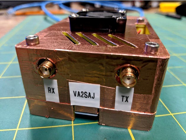 Radioberry 3D printed shielded case for RPI3 & RPI4 model