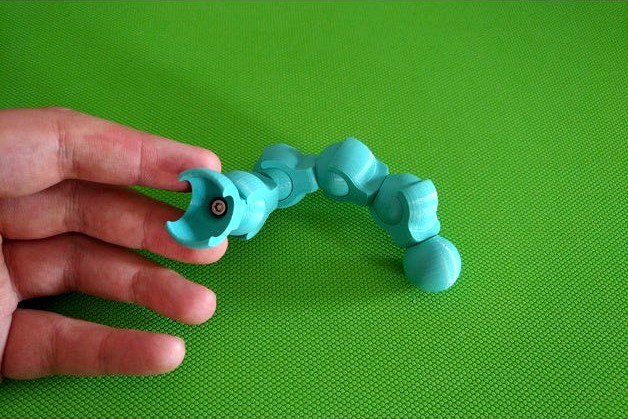 Articulating ball and socket joints 3d model