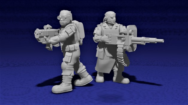 Tech World Gangers/Conscript Infantry 3d model