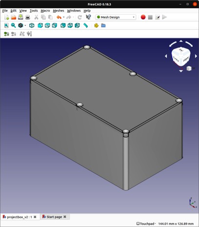 Parameterized Project Box 3d model