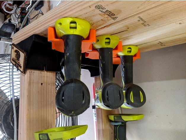 Overhead Ryobi Tool Hanger 3d model