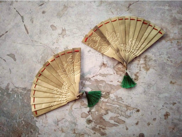Hand fan of Douma in Kimetsu no Yaiba 3d model