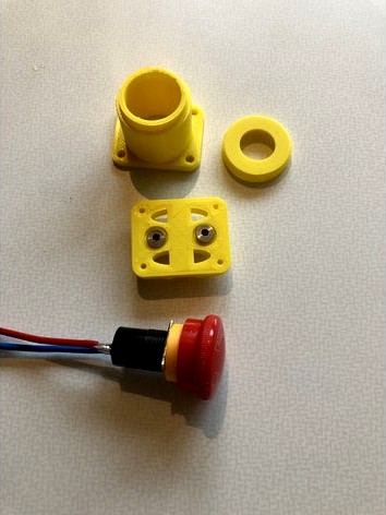 Emergency Stop Button Cover 3d model