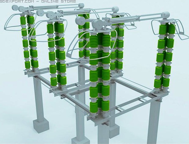 Electric isolator 3D Model
