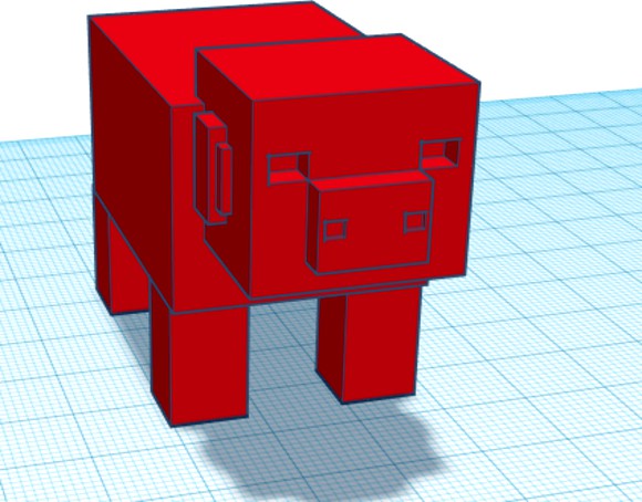 Minecraft Pig 3d model