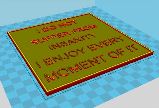 Insanity Sign 3d model
