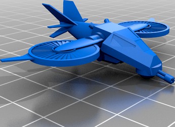 Battletech Skadi Swift Clan 30t VTOL 6mm Scale (Update) 3d model