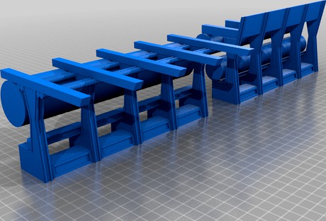 Pipe walls for Millennium Falcon 3d model